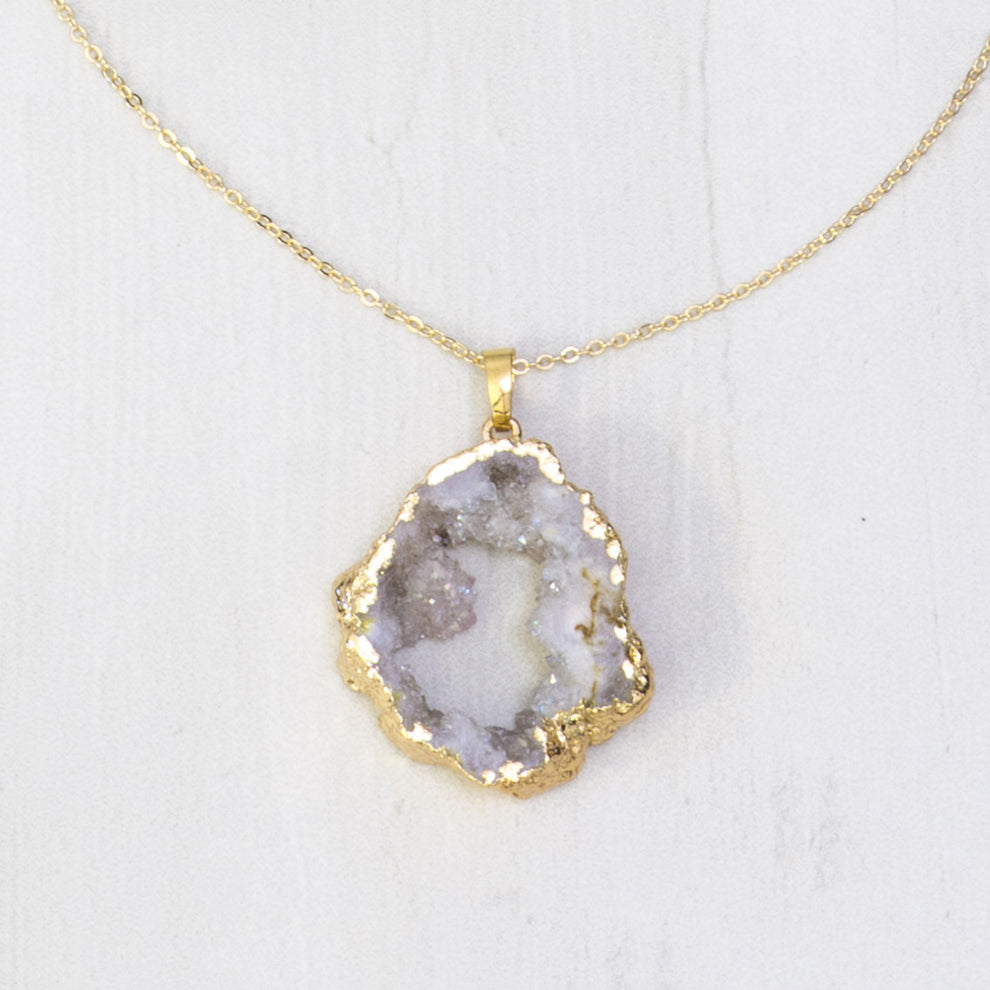 Vada Geode Necklace – Oriental Mint